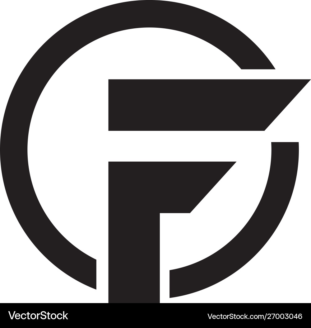F logo and symbols template Royalty Free Vector Image
