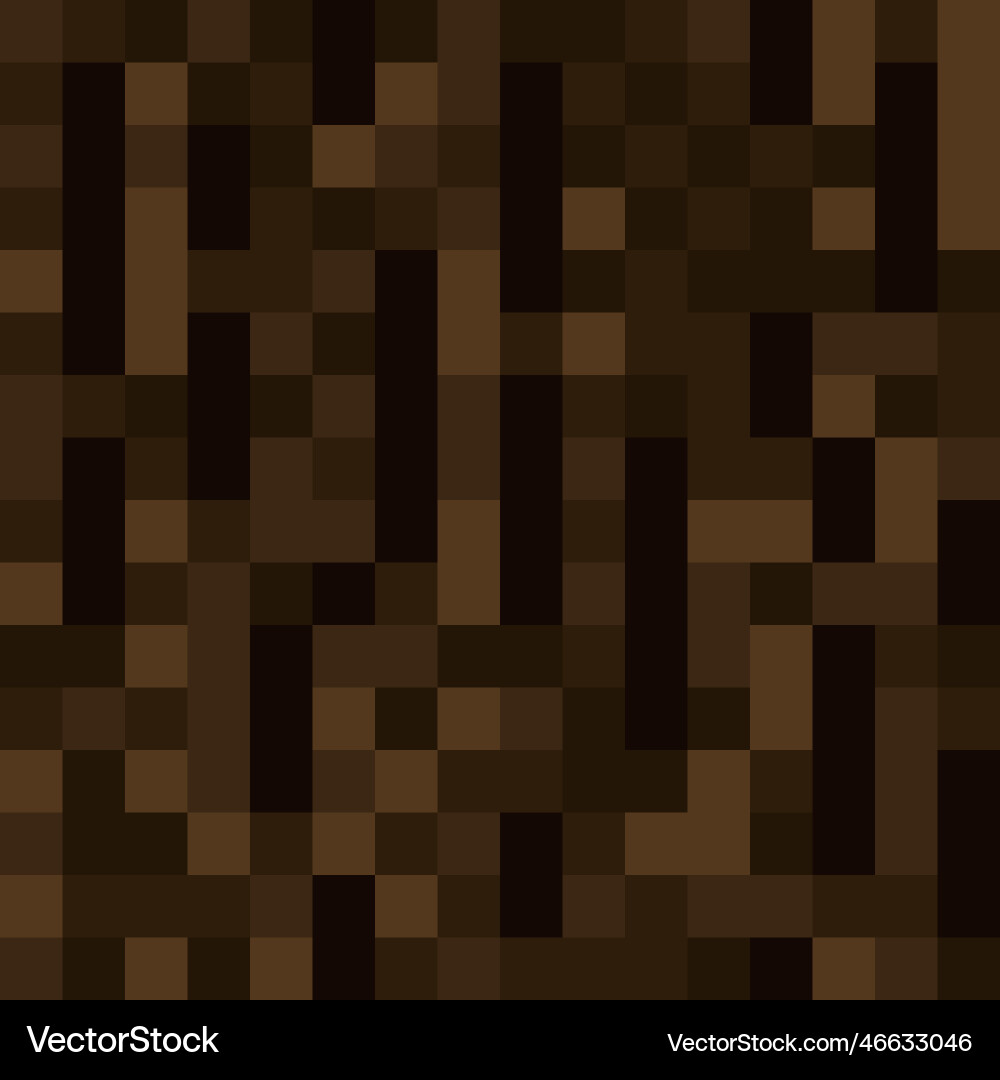 Pixel Minecraft Stil Holzblock Hintergrund Vektorbild