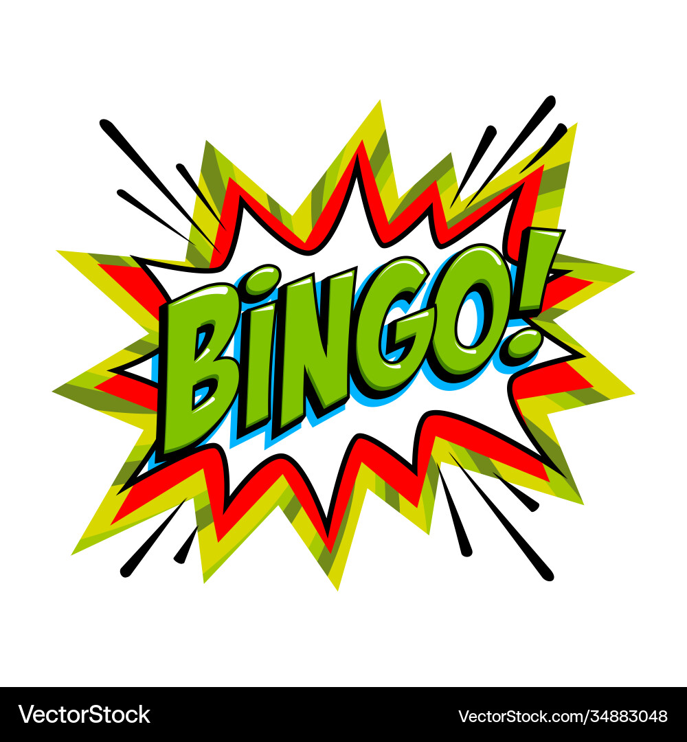 Bingo Lottery Game Banner Royalty Free Vector Image