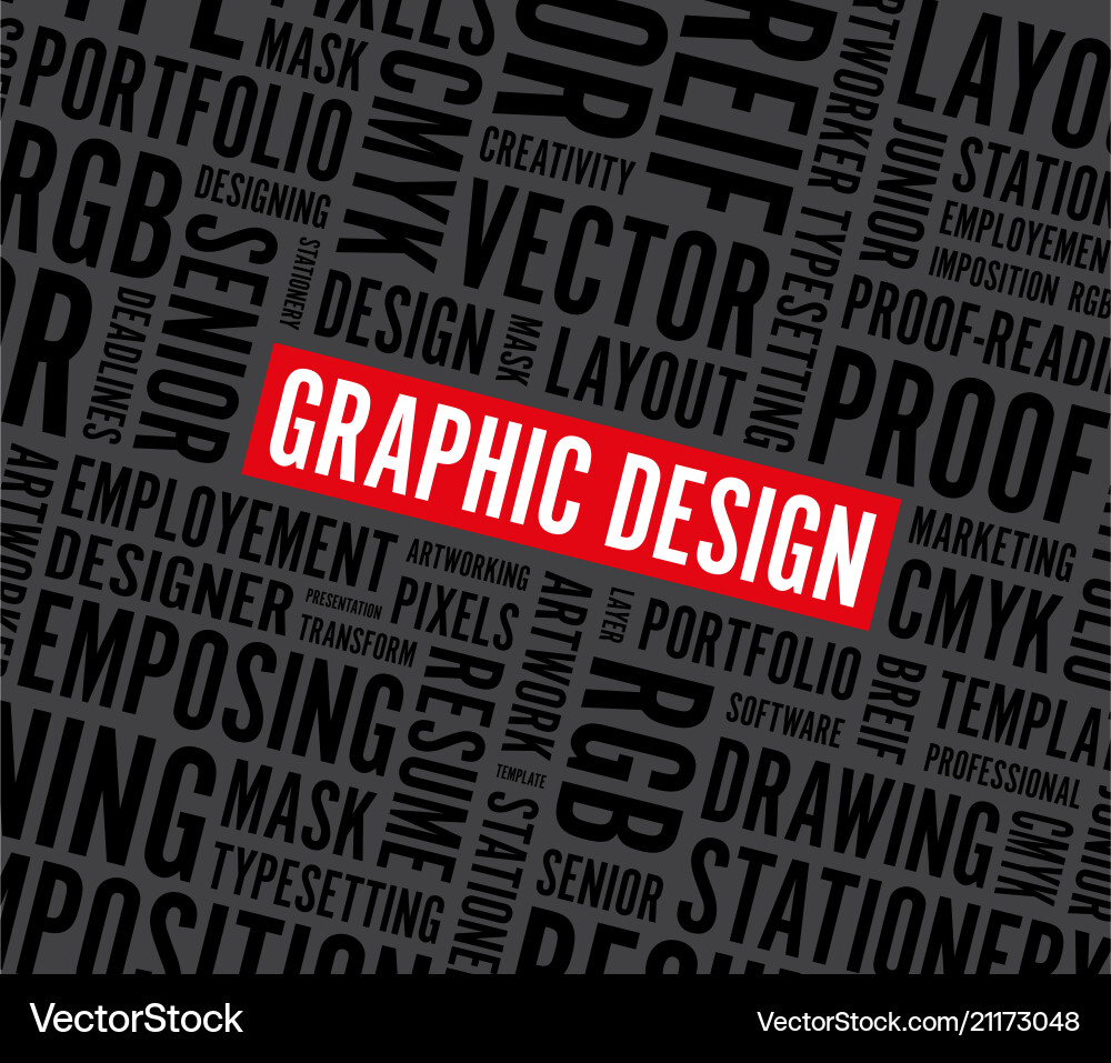 Creative Word Background Royalty Free Vector Image