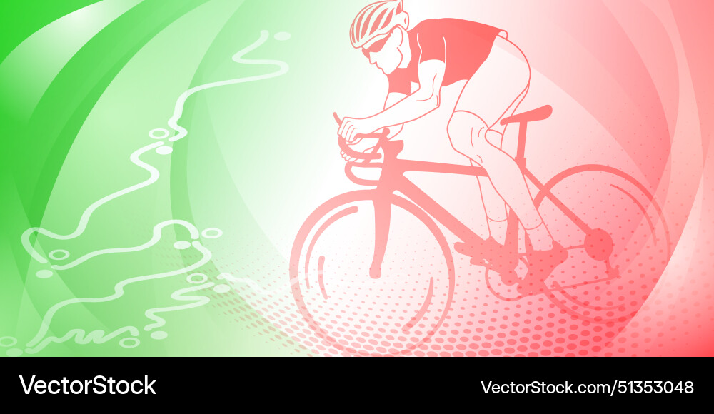 Cycling themed background Royalty Free Vector Image