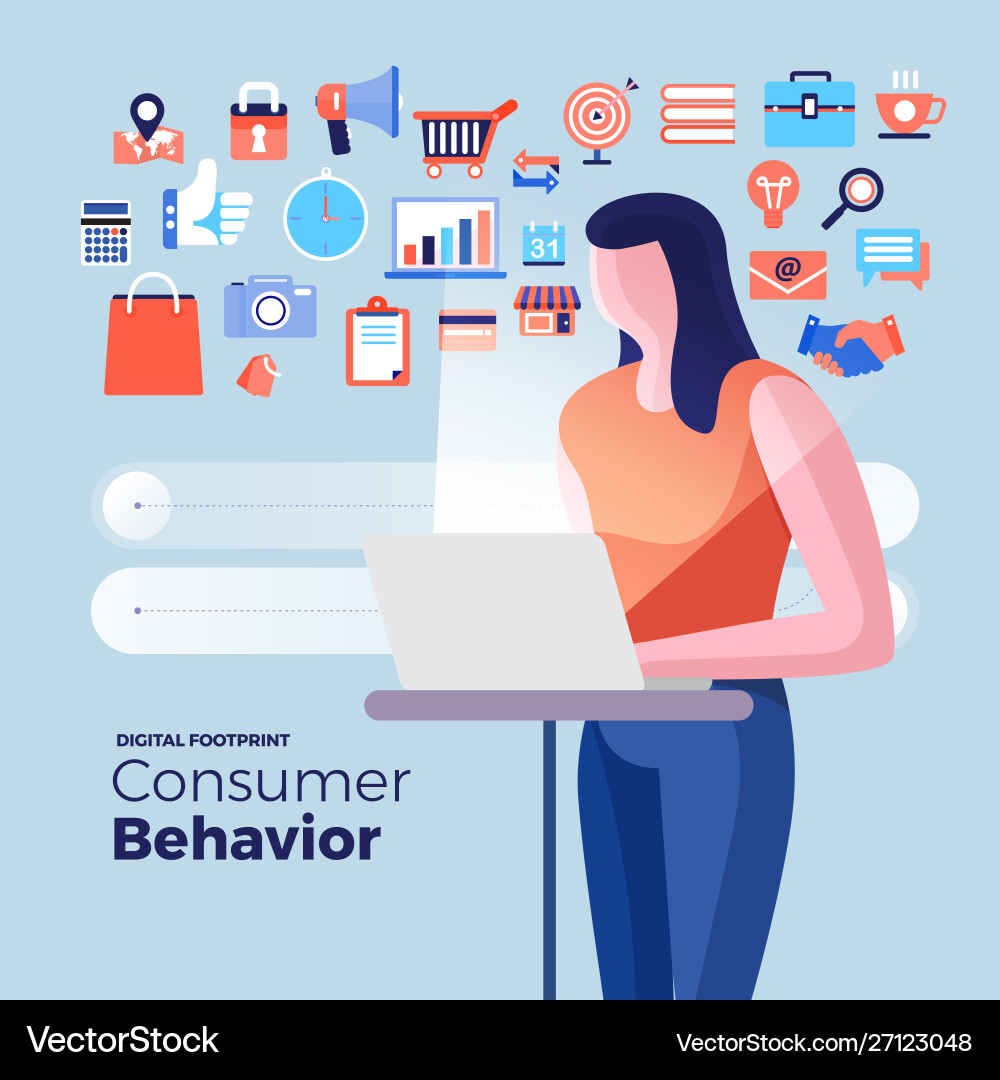 Digital Footprint Analysis Royalty Free Vector Image