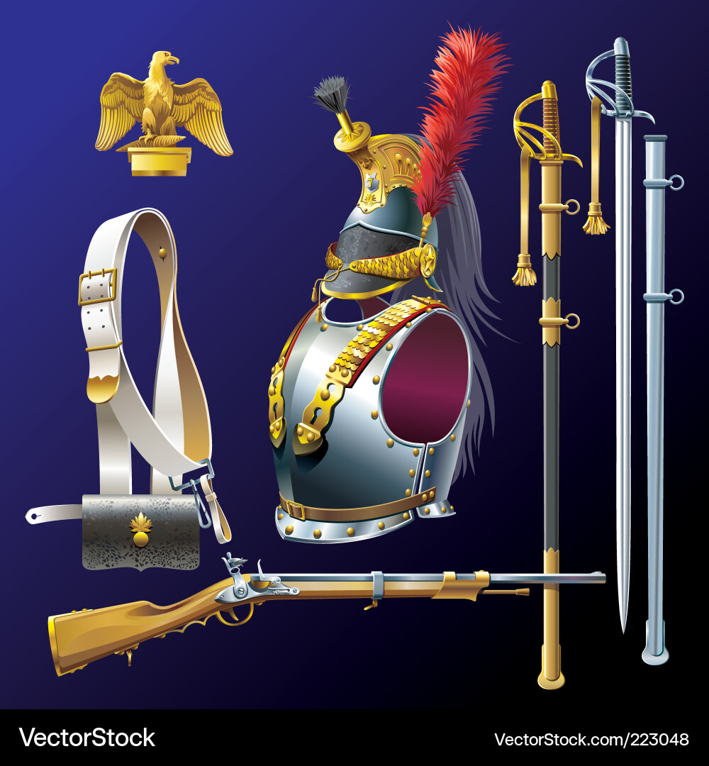 Napoleonic Cavalry Armament Royalty Free Vector Image