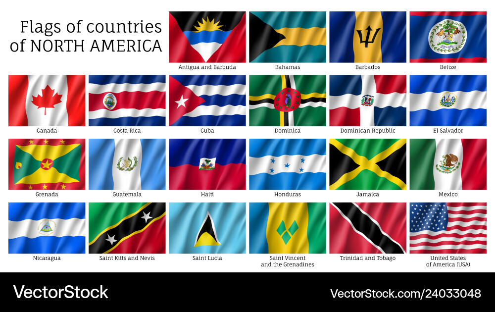 North America National Flag