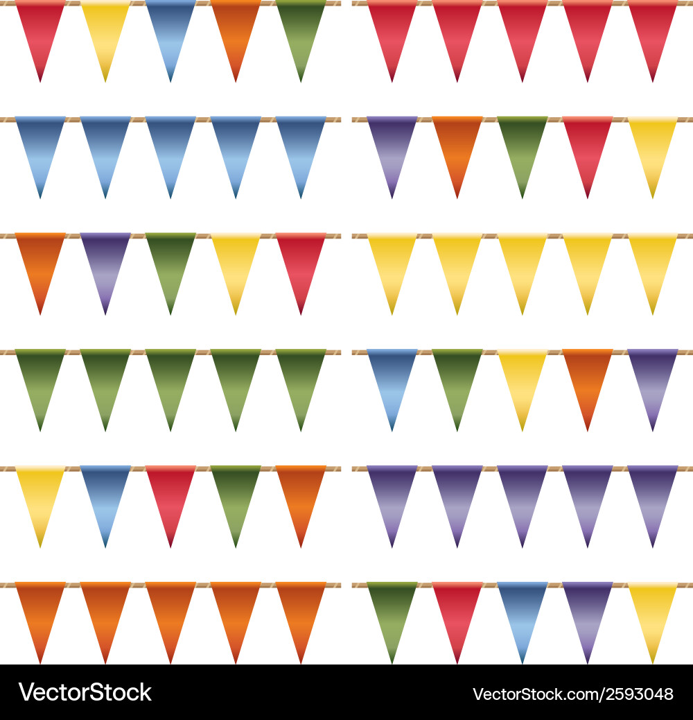 Triangle bunting Royalty Free Vector Image - VectorStock