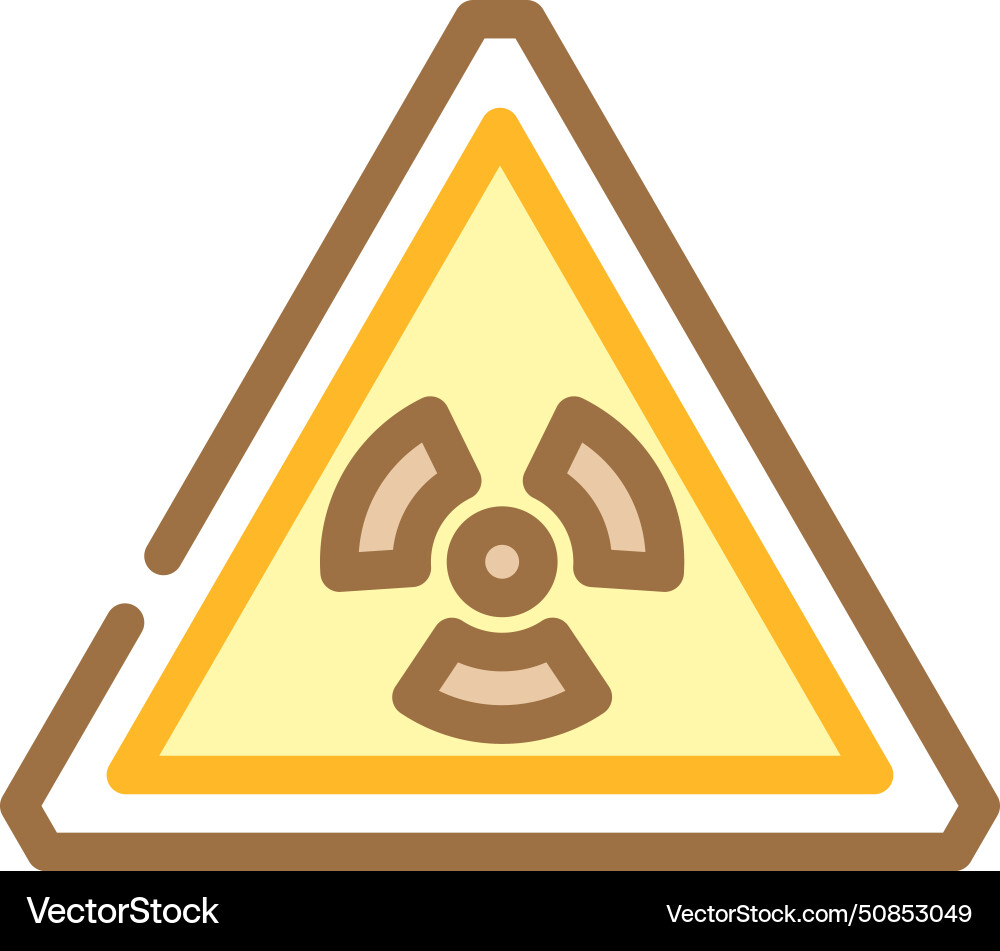 Energy symbol nuclear color icon Royalty Free Vector Image