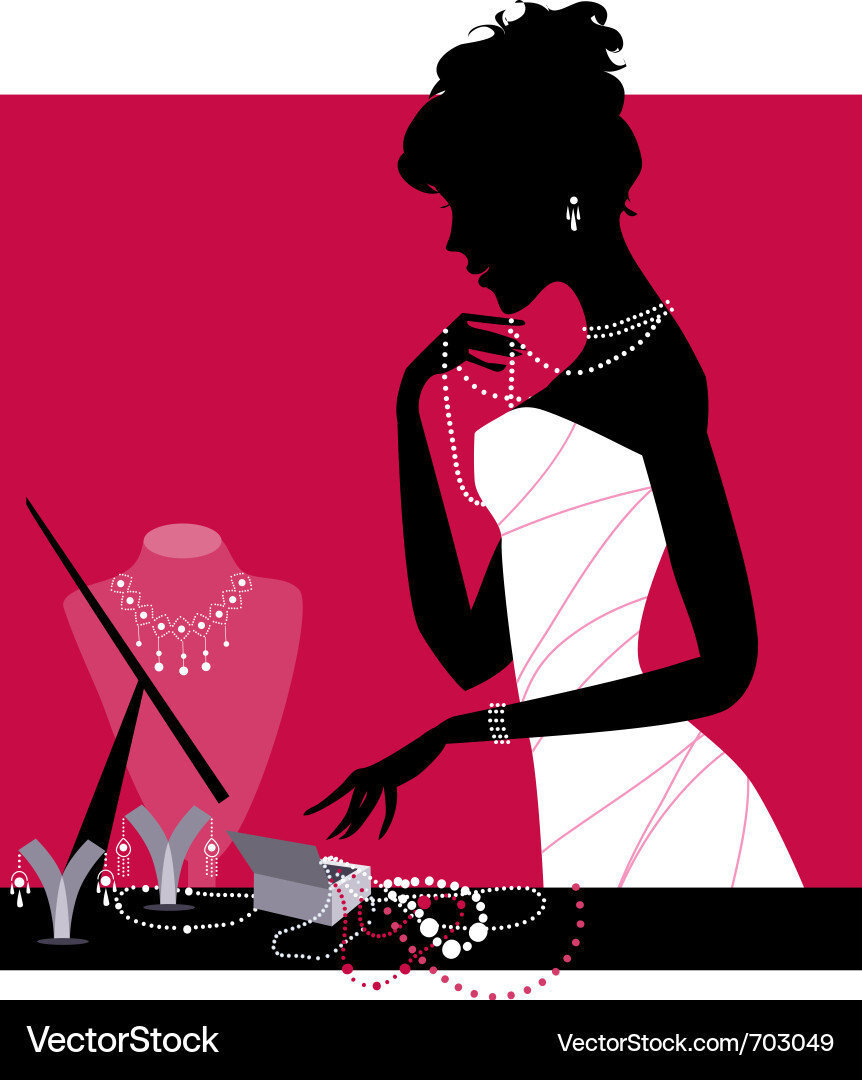 Jewelry shop Royalty Free Vector Image - VectorStock