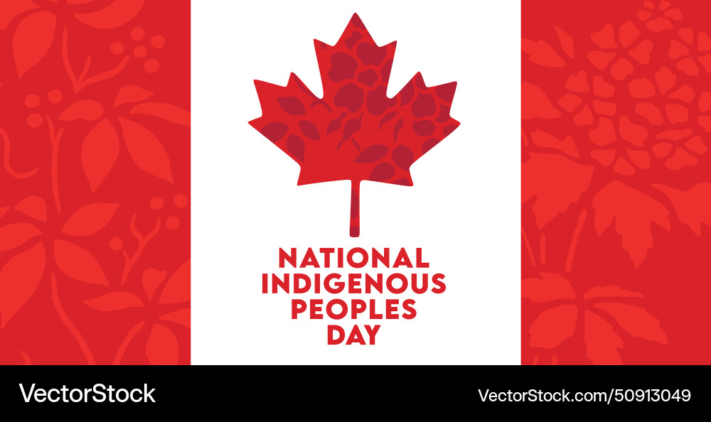 National indigenous peoples day canada Royalty Free Vector