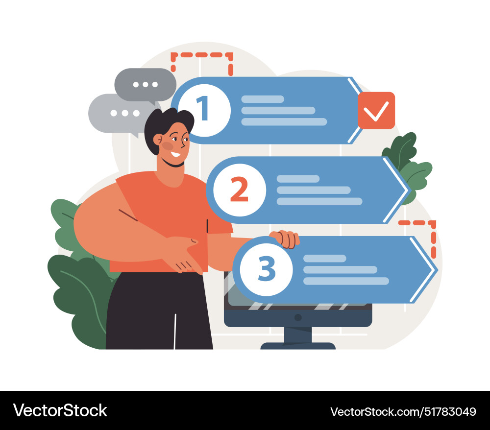 Progress Work Optimization And Efficiency Vector Image