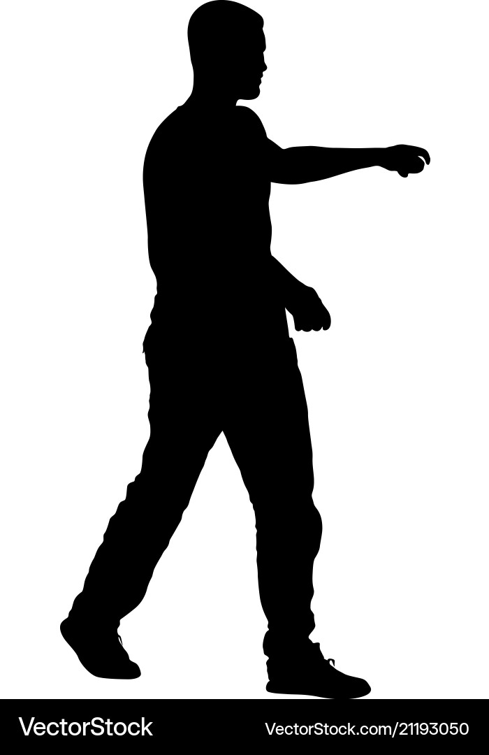 Man Standing Up Silhouette