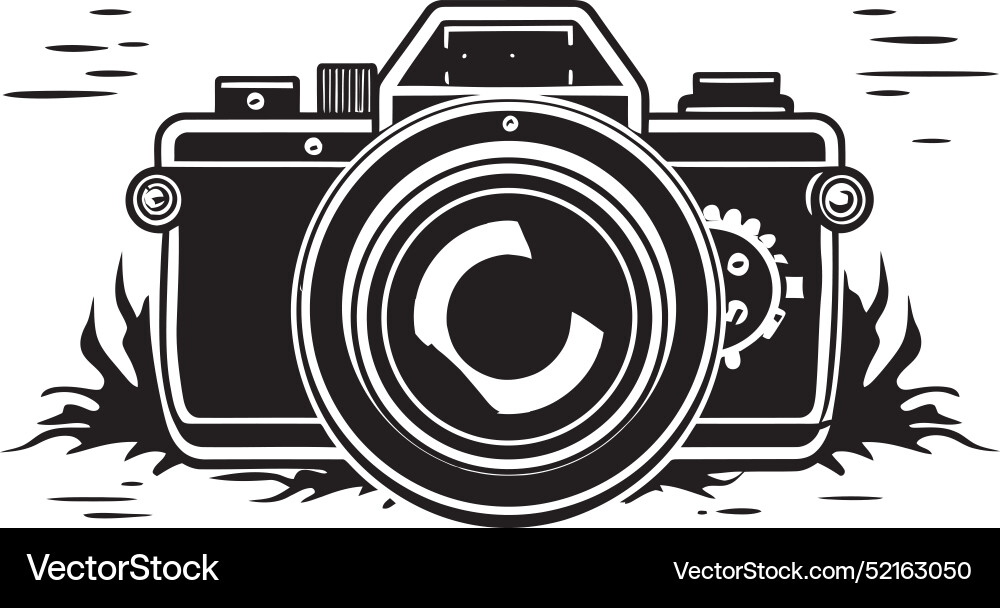 Camera lens design element a photographers Vector Image