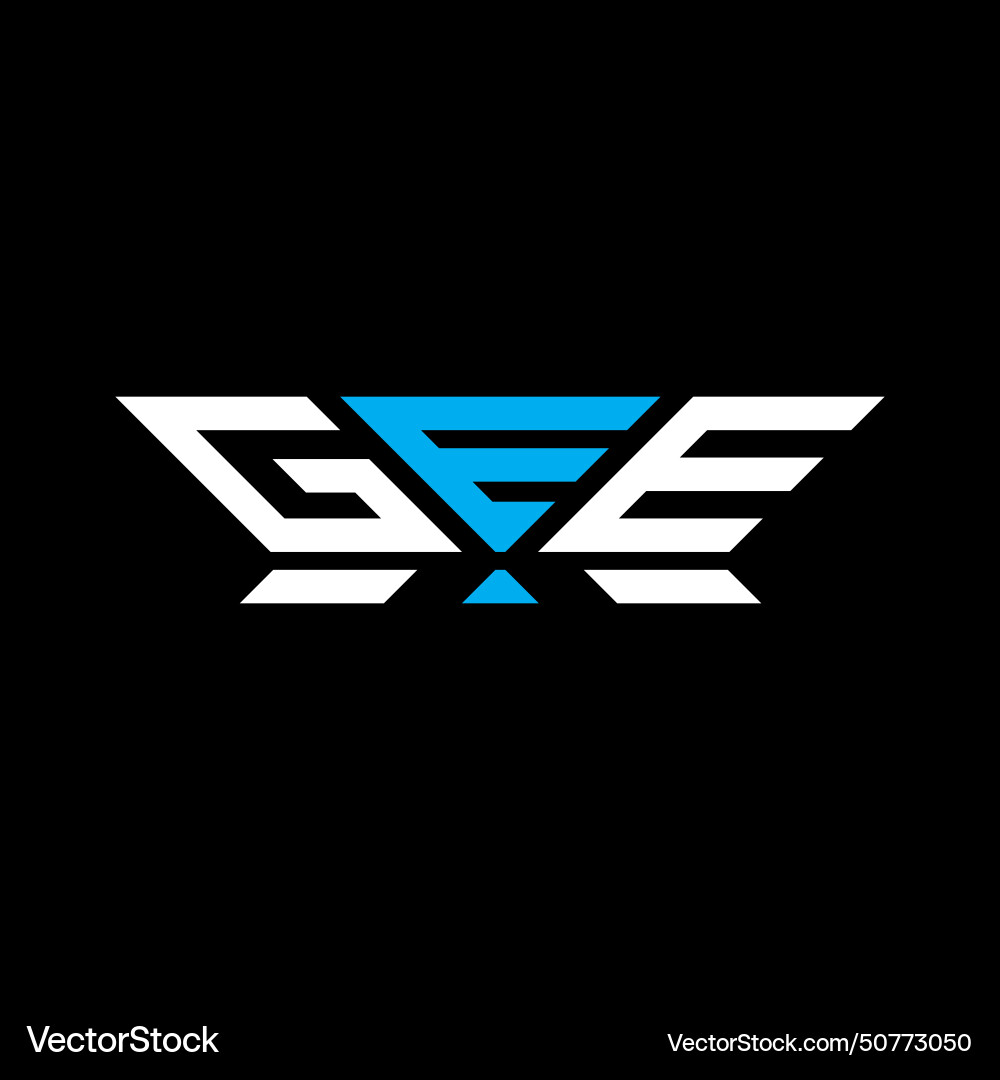 Gee letter logo design simple and modern Vector Image
