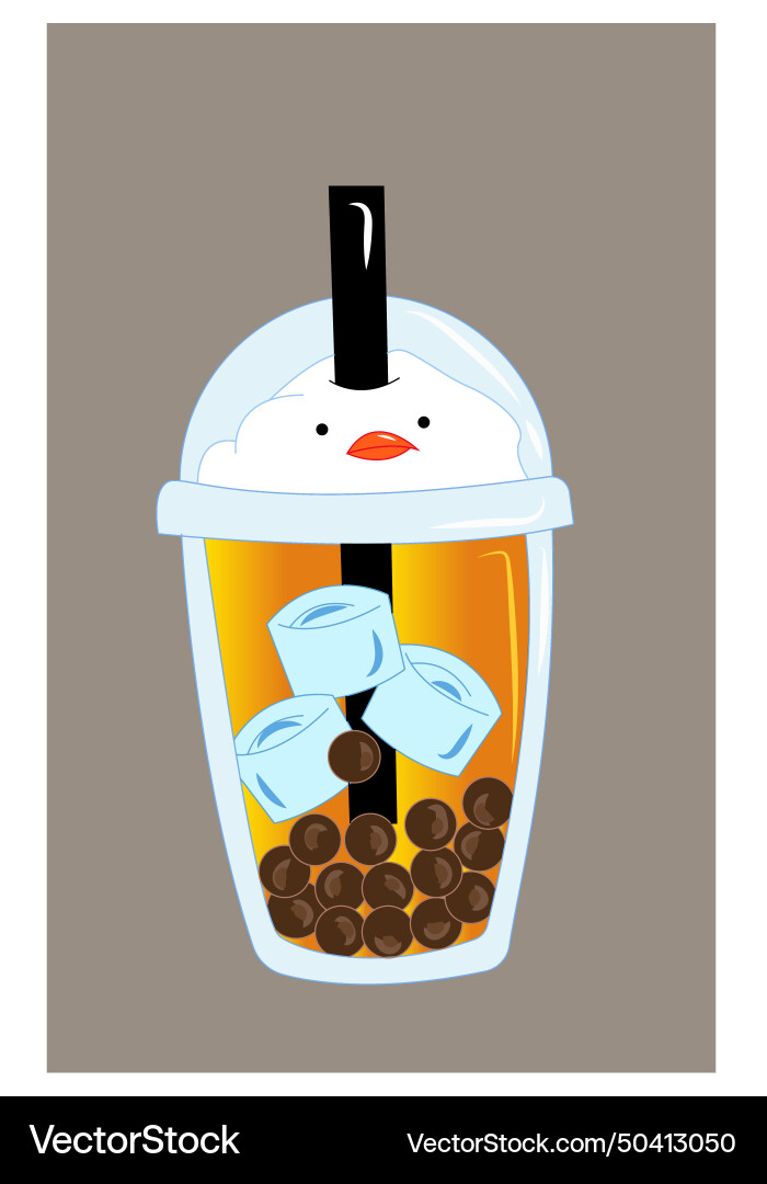 Ice boba Royalty Free Vector Image - VectorStock