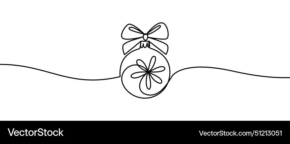 Christmas tree decoration shape drawing Royalty Free Vector