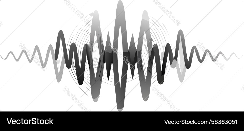 Dynamic Sound Wave Audio Visualizer Royalty Free Vector
