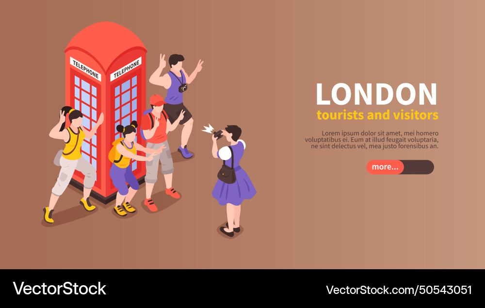 London horizontal banner Royalty Free Vector Image
