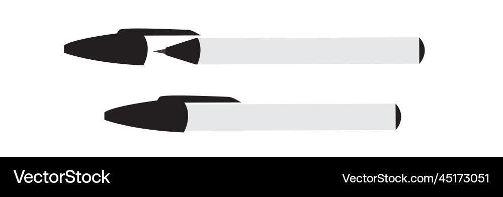 Permanent marker mockup isolated Royalty Free Vector Image