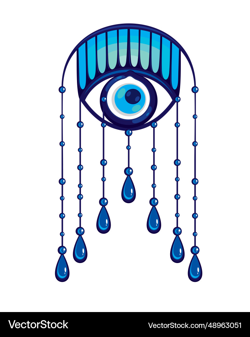 Turkish eye symbol Royalty Free Vector Image - VectorStock