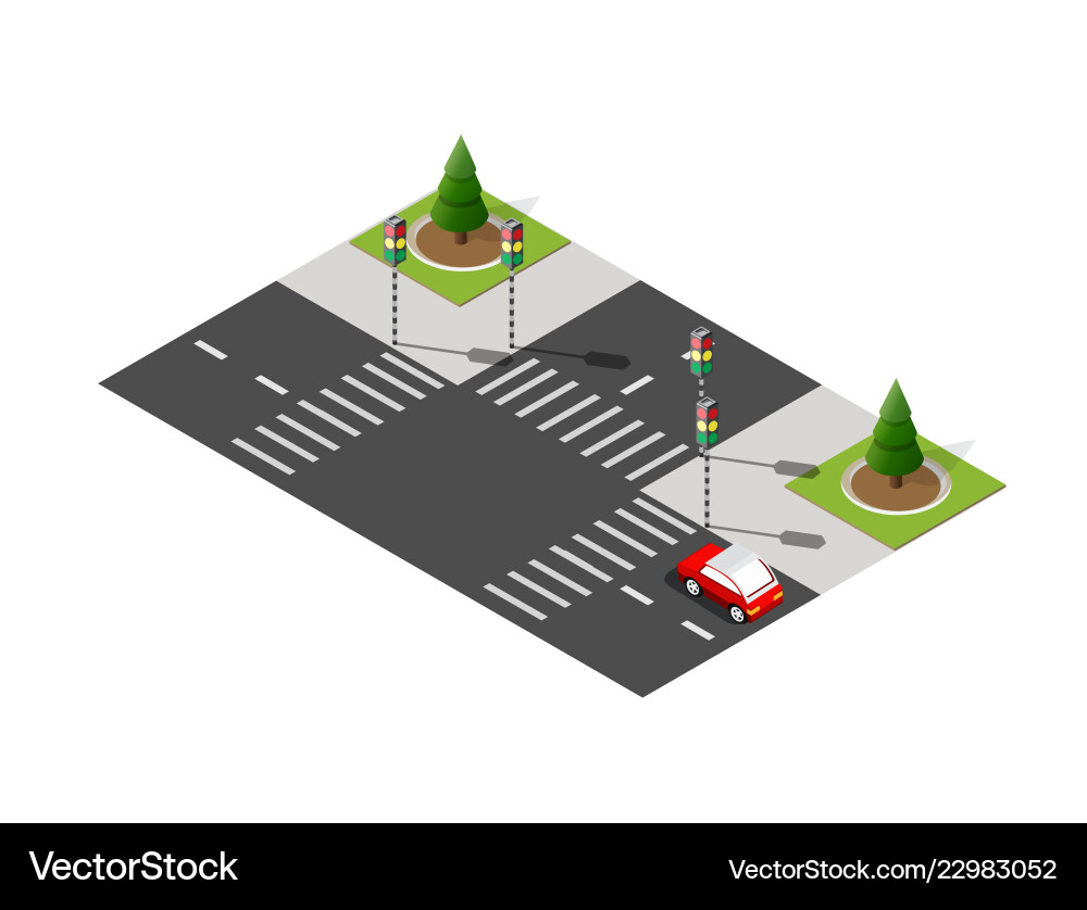 Highway city street road Royalty Free Vector Image