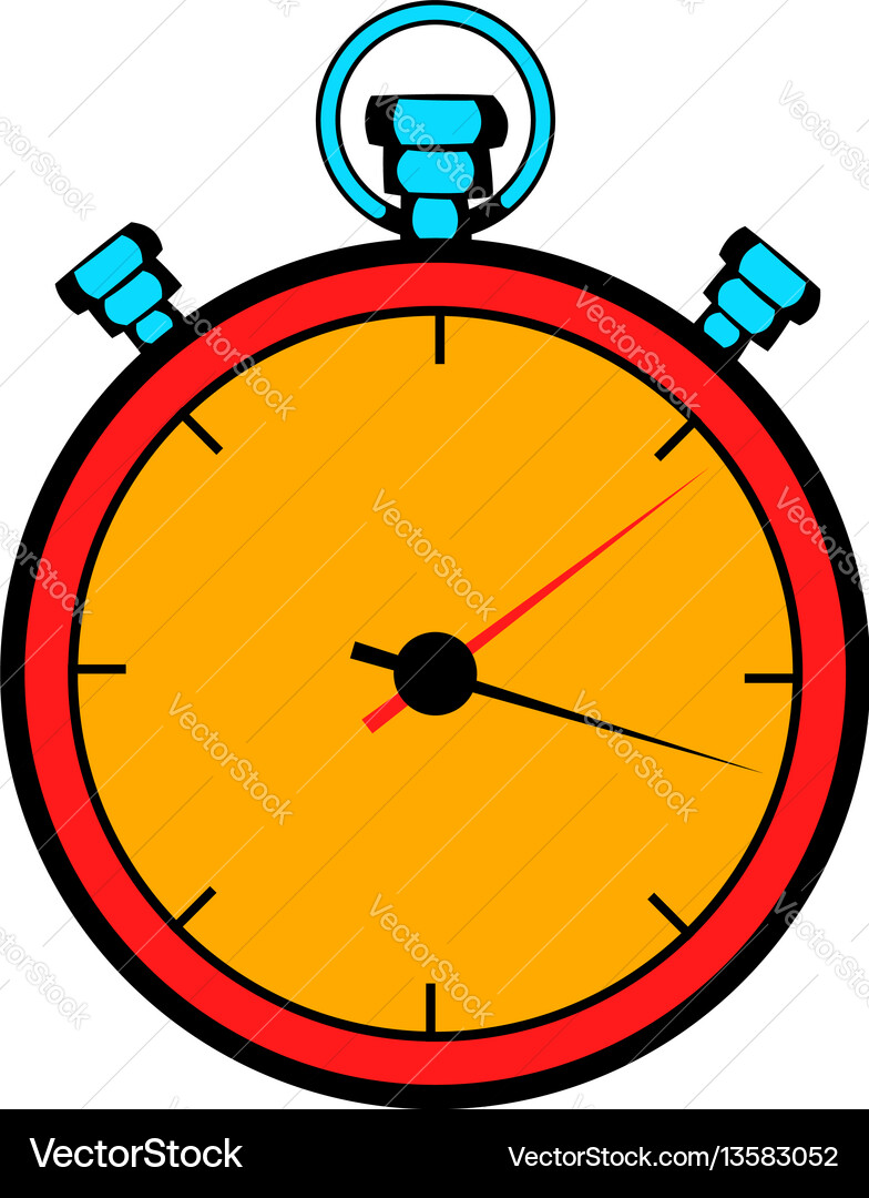 Stopwatch icon cartoon Royalty Free Vector Image