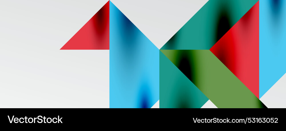 Tech minimal overlapping triangle shapes elements Vector Image