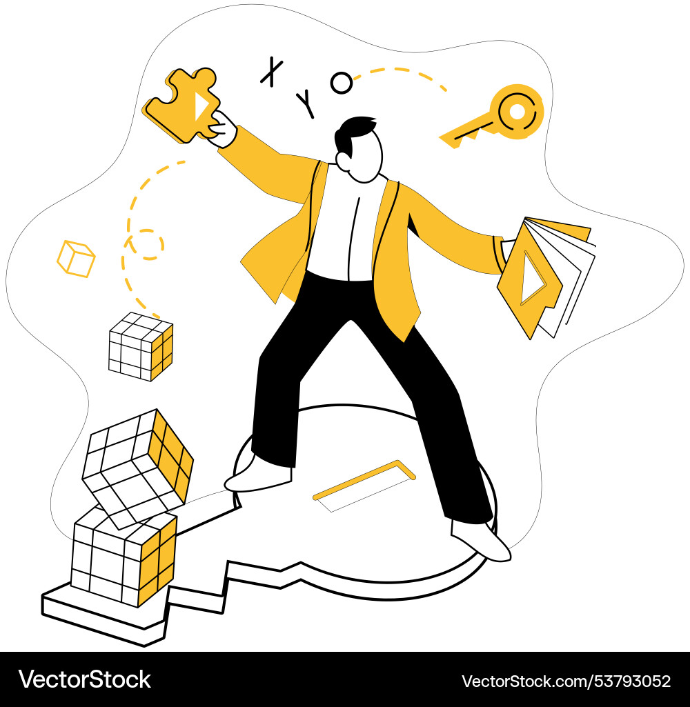 Visual representation of project management Vector Image
