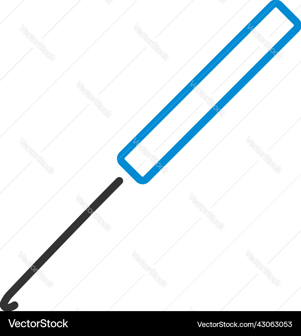 Crochet hook icon Royalty Free Vector Image - VectorStock