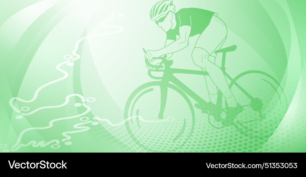 Cycling themed background Royalty Free Vector Image