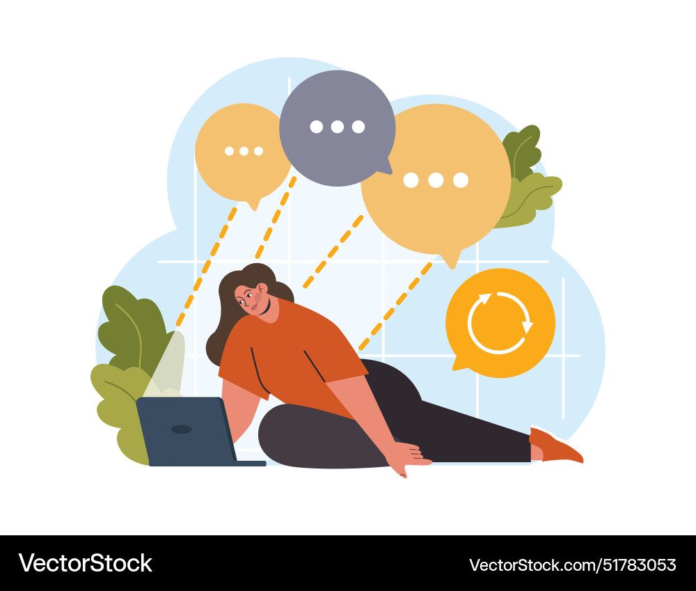Hyperfocus focus and concentration skill self Vector Image