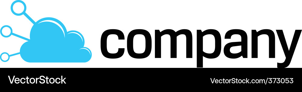 Internet connection cloud logo Royalty Free Vector Image