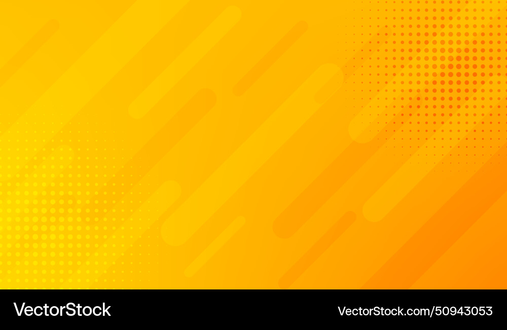 Modern and bright yellow backdrop in halftone Vector Image