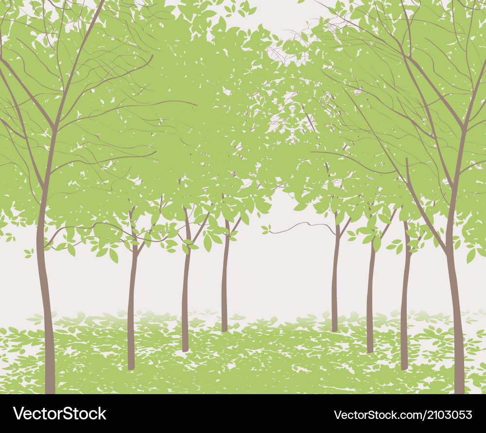 Spring Park Landscape Royalty Free Vector Image