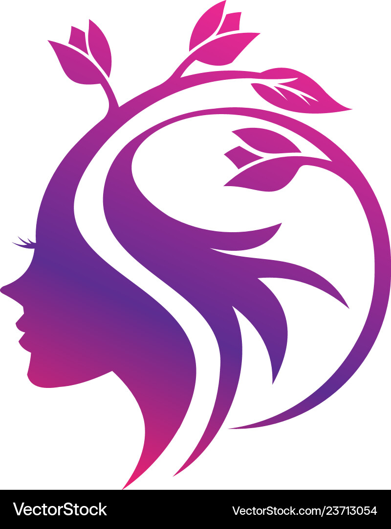 Beauty logo template Royalty Free Vector Image