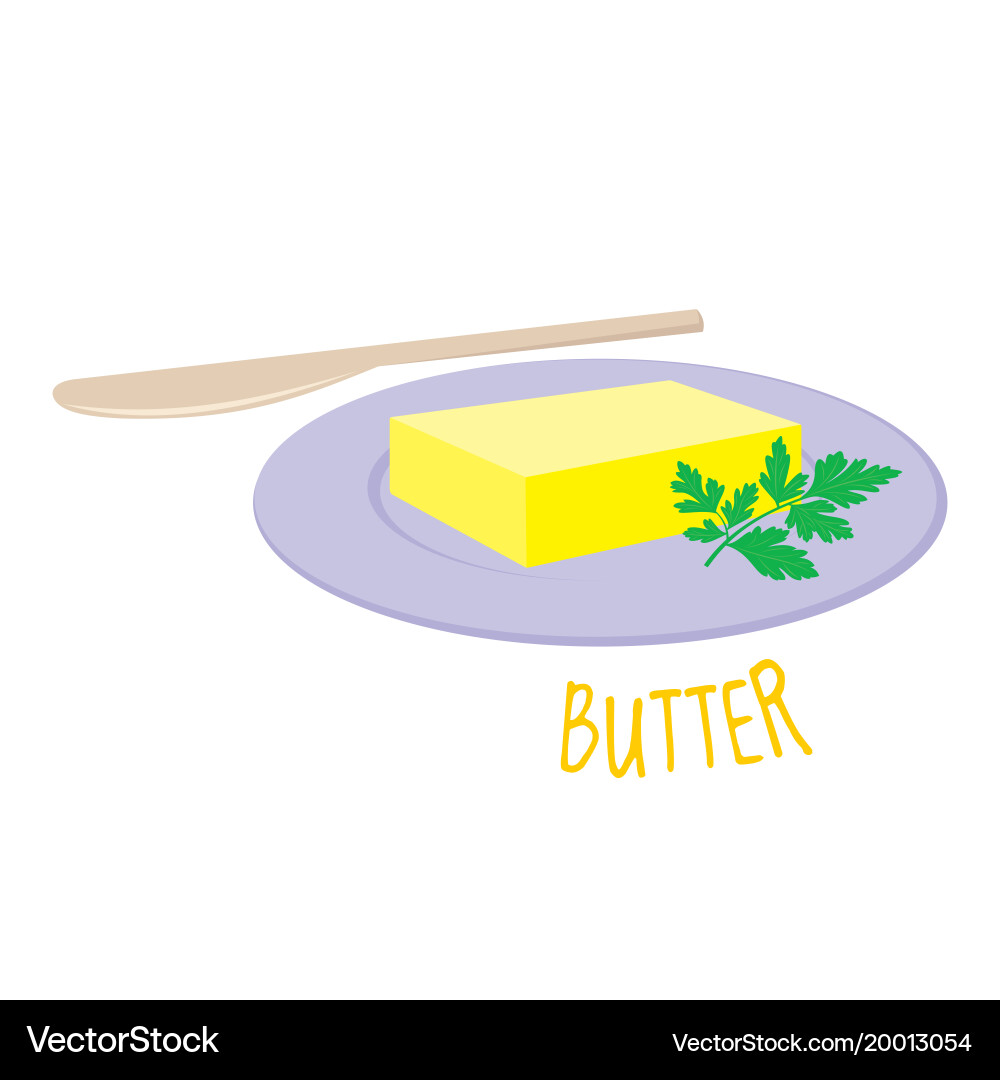 Butter Royalty Free Vector Image - VectorStock