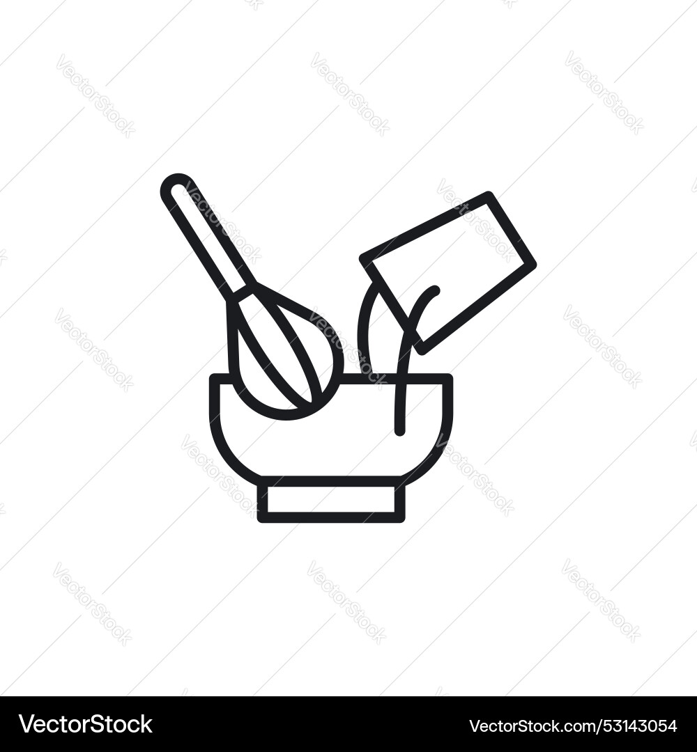 Mixing ingredients icon symbol on white background