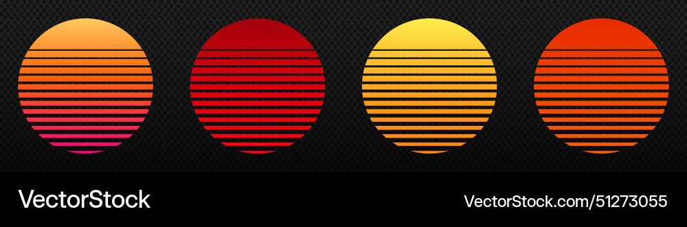 Retro sun sunrise logo old vintage Royalty Free Vector Image