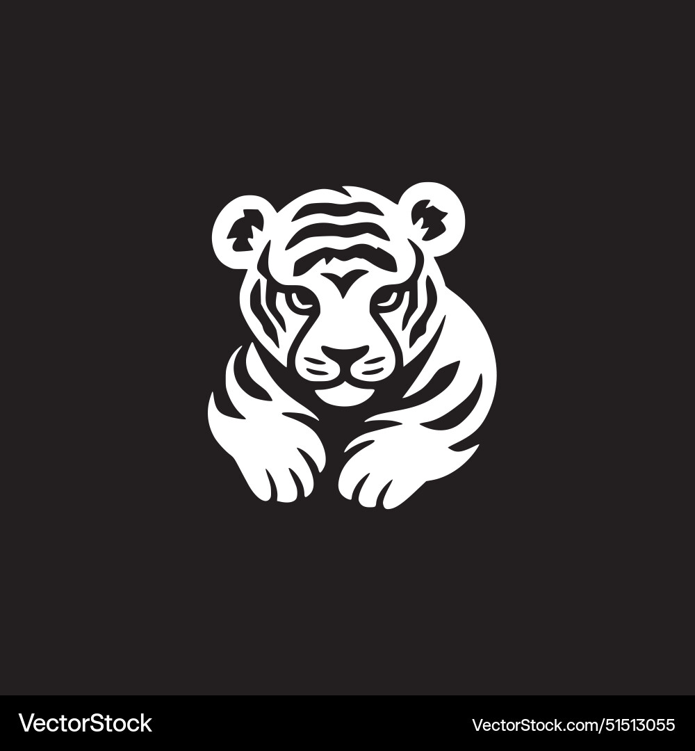 Tiger baby - high quality logo ideal Royalty Free Vector