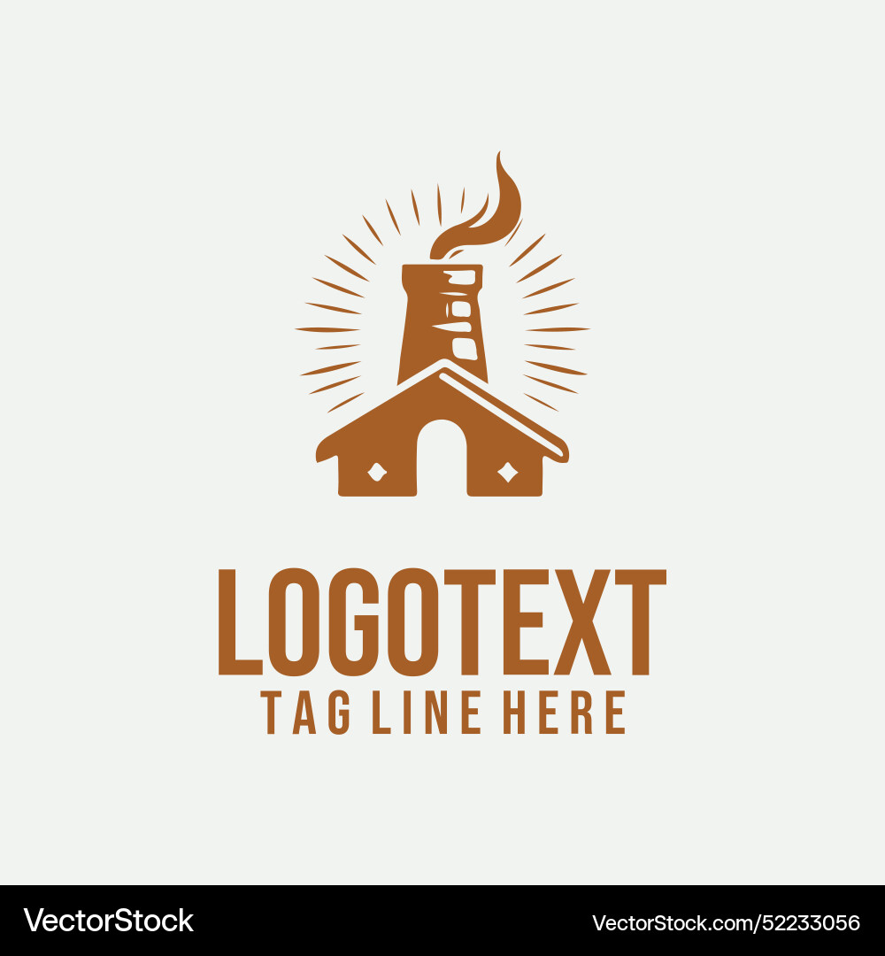 Chimney logo Royalty Free Vector Image - VectorStock