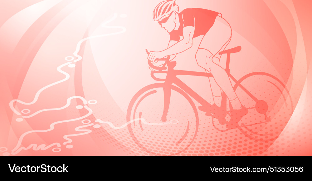 Cycling themed background Royalty Free Vector Image