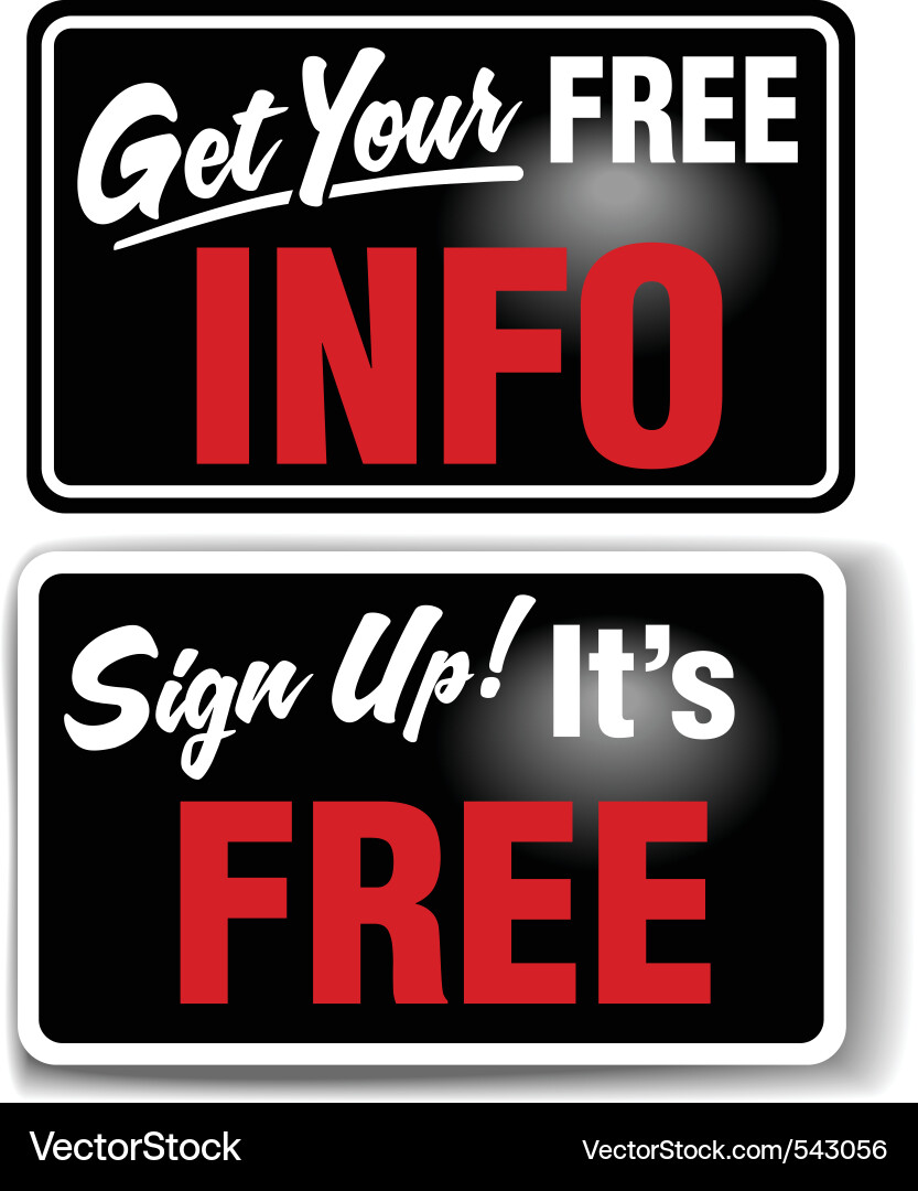 Info sign Royalty Free Vector Image - VectorStock