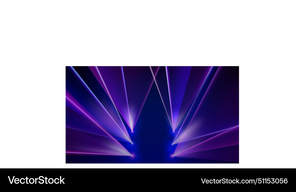 Laser light show bright led beams dj Royalty Free Vector