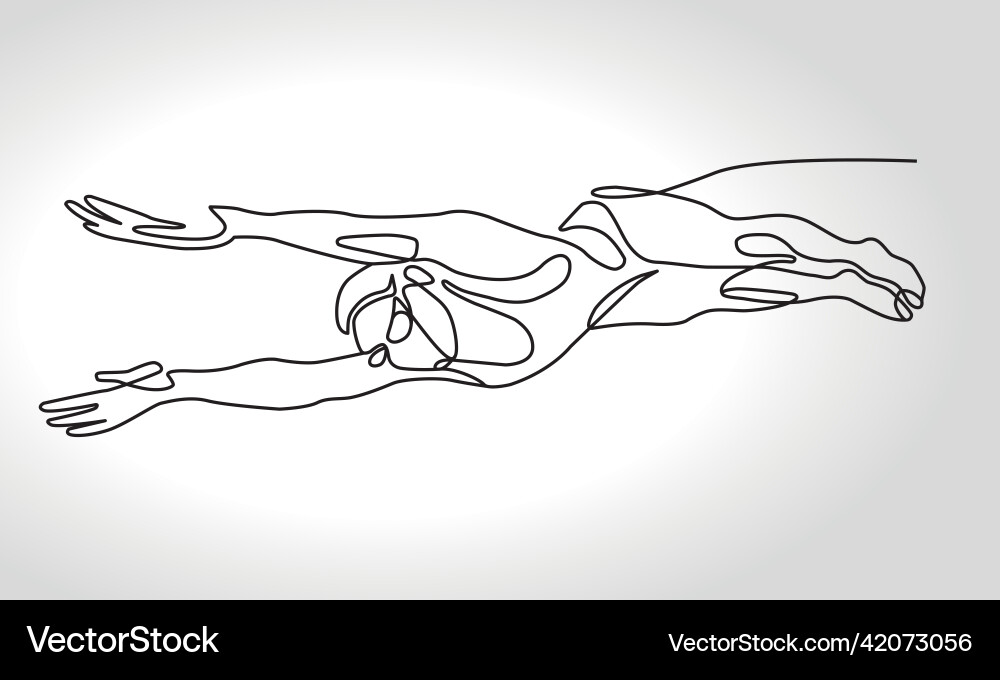 Single continuous one line drawing of butterfly Vector Image