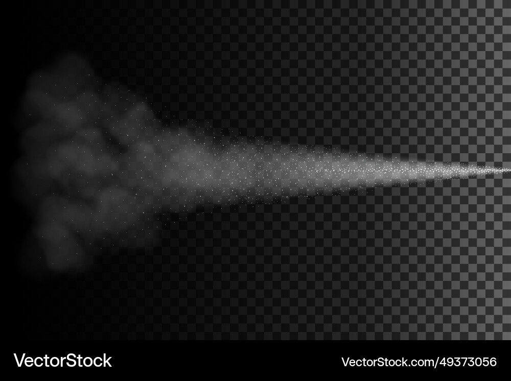 Transparent spray isolated Royalty Free Vector Image