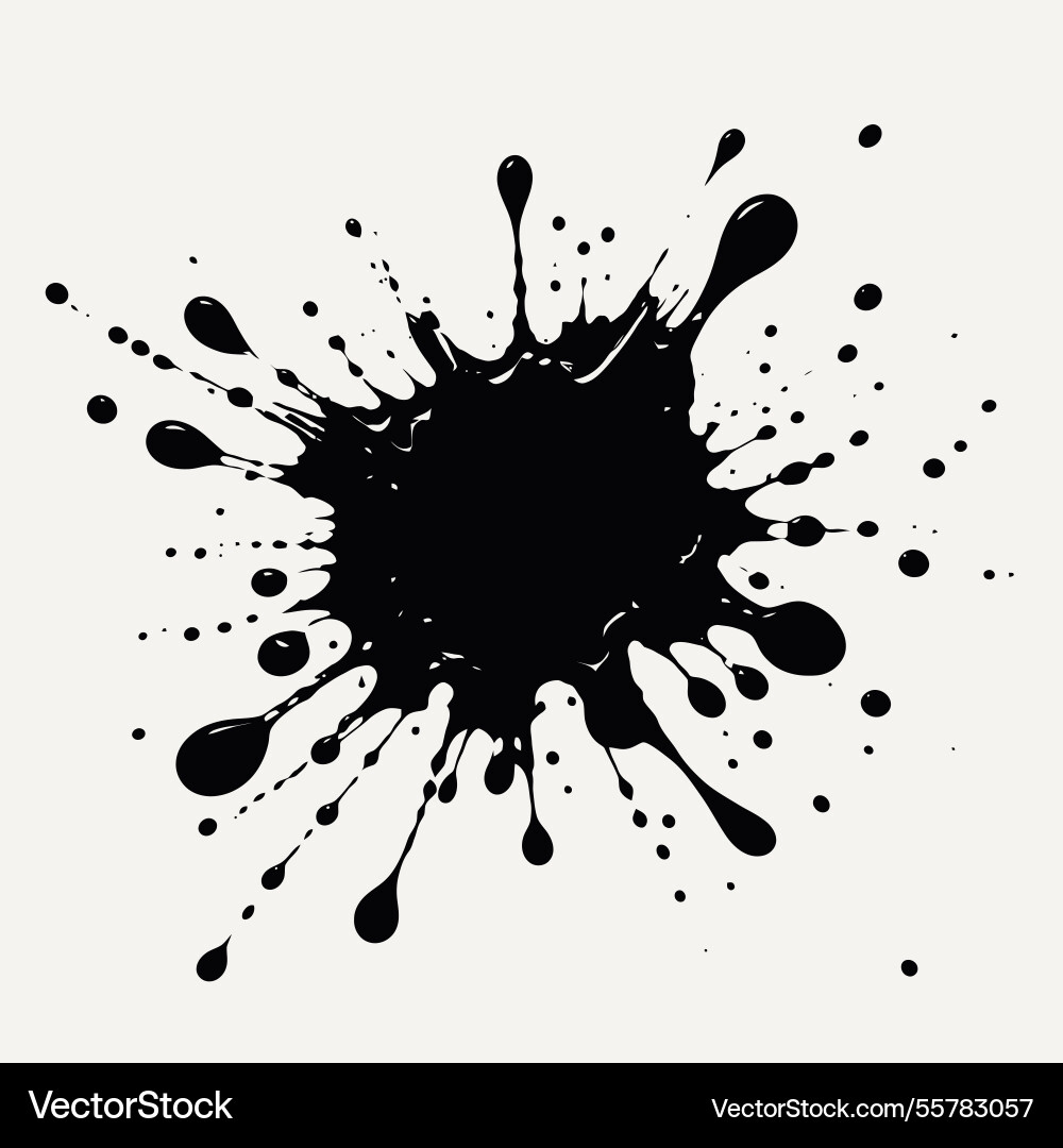 Abstract ink explosion artwork Royalty Free Vector Image