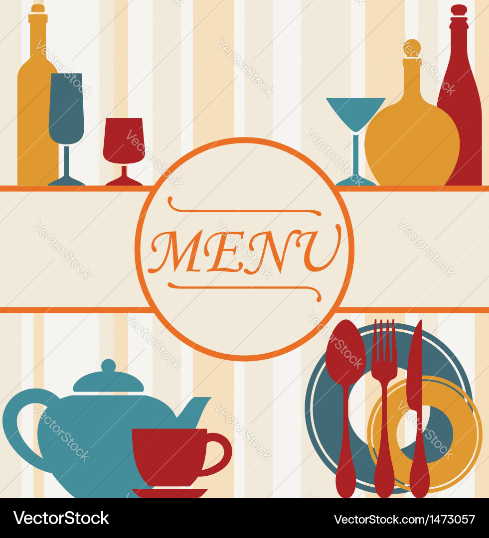 Design of restaurant menu background Royalty Free Vector