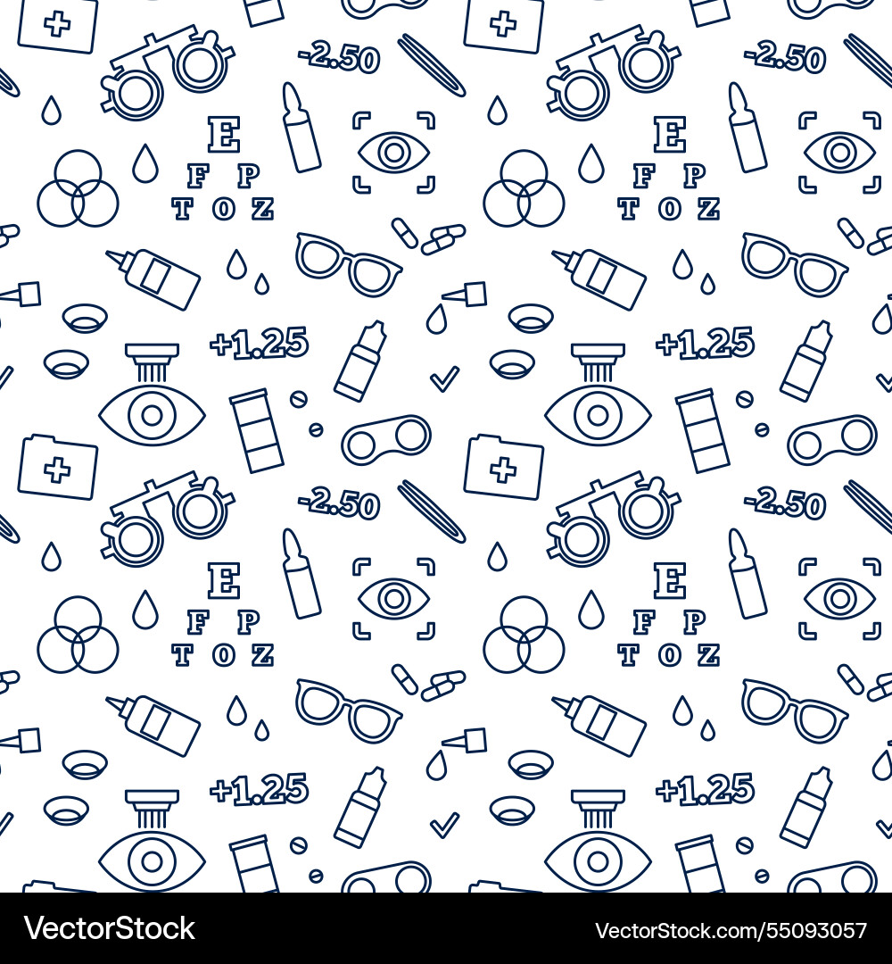 Eyesight examination pattern Royalty Free Vector Image