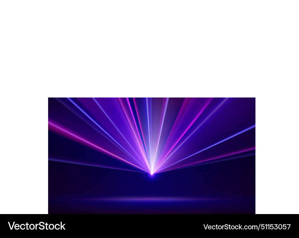 Laser light show bright led beams dj Royalty Free Vector