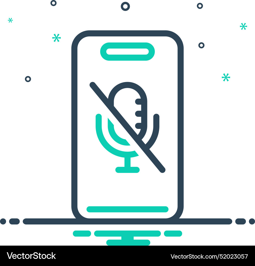 No sound Royalty Free Vector Image - VectorStock