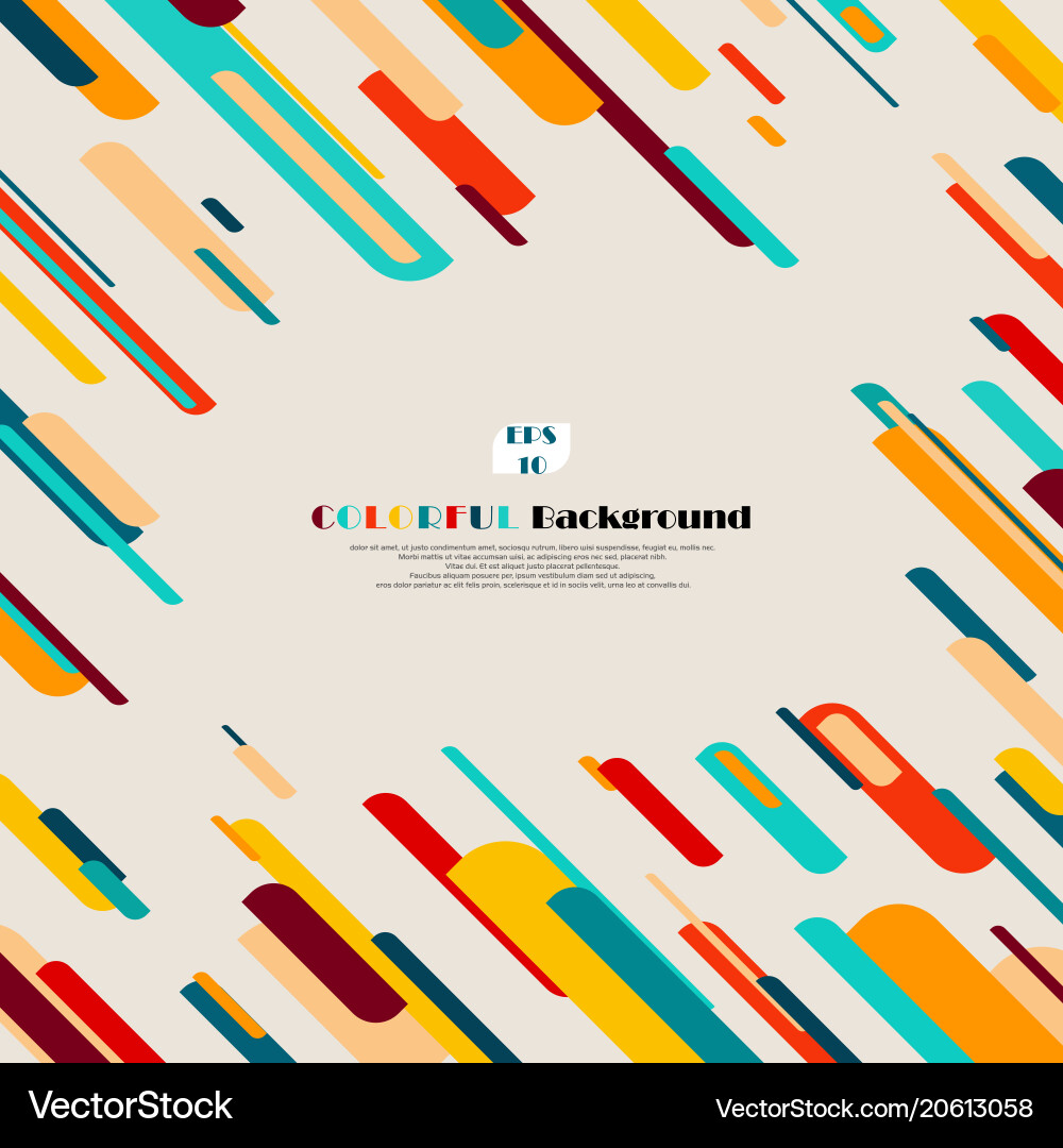 Abstract of colorful modern background Royalty Free Vector