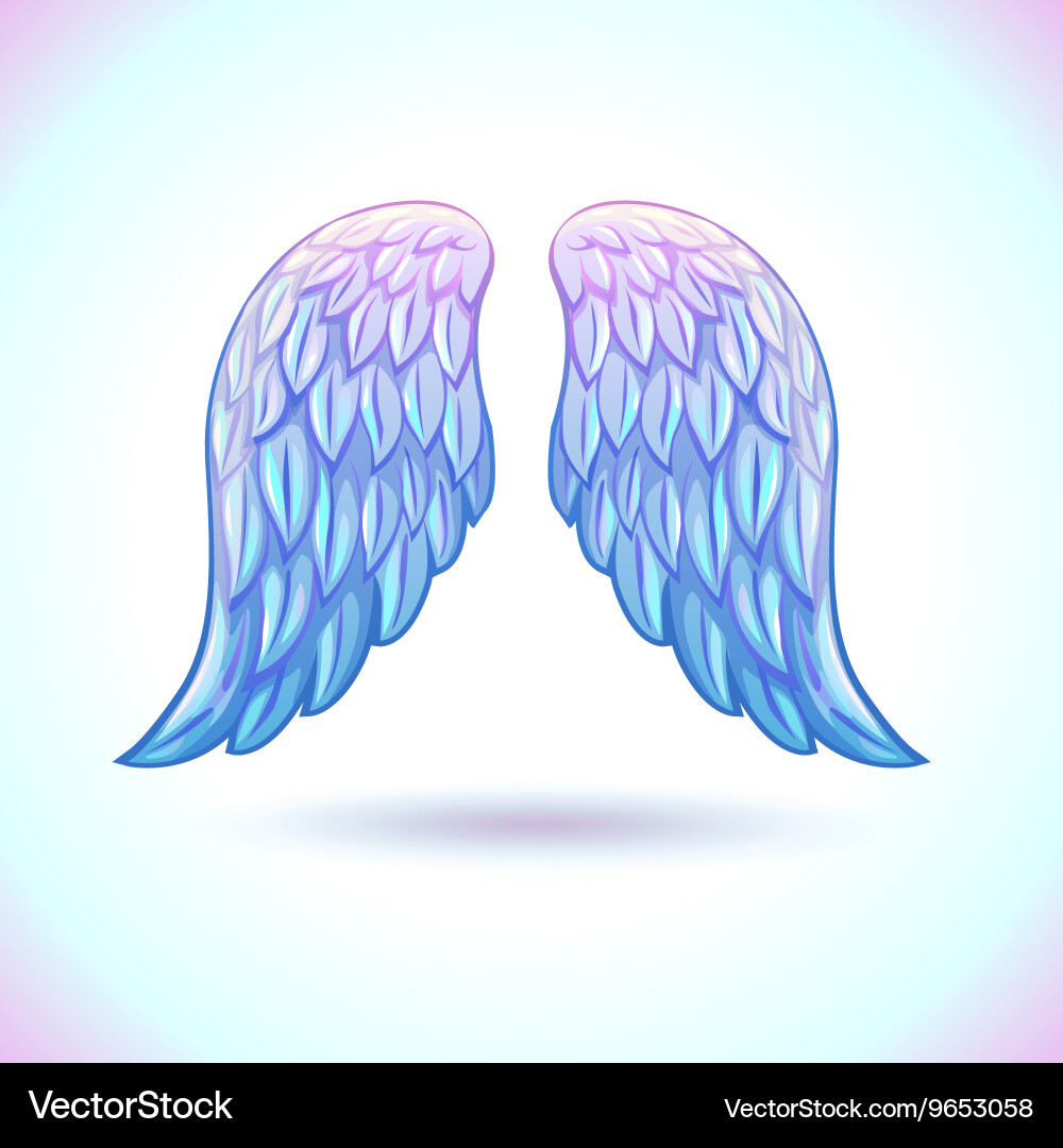 Awesome Vector Angel Wings Images Beautiful Female Angel Illustration,